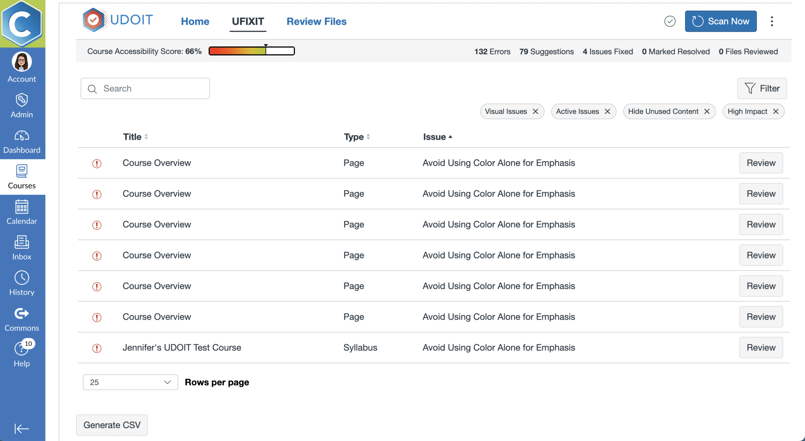 UDOIT Advantage Accessibility Tool for Canvas | Cidi Labs