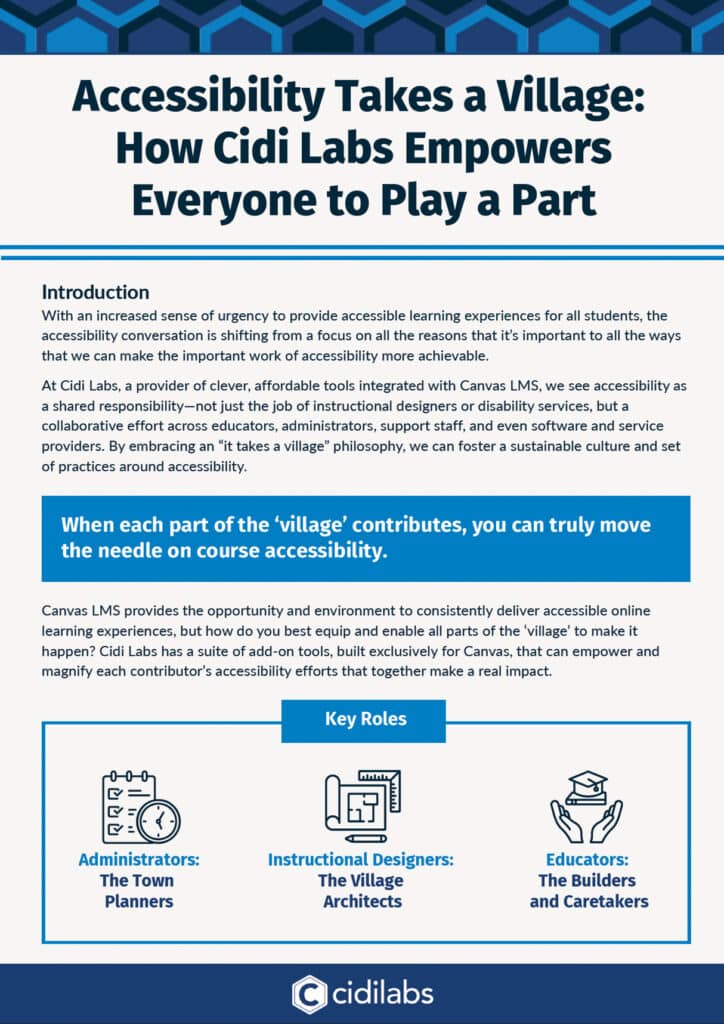 UDOIT Advantage Accessibility Tool for Canvas | Cidi Labs